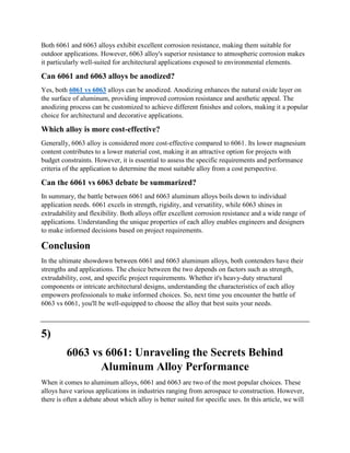 6063 vs 6061 | PDF