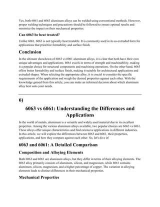 6063 vs 6061 | PDF