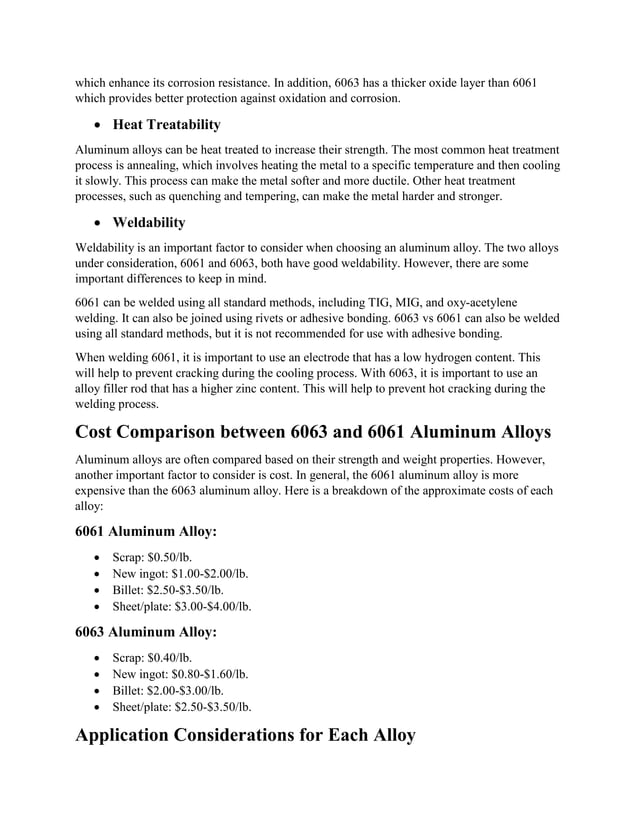 6063 vs 6061 | PDF