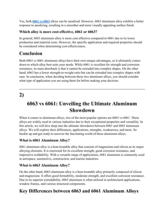 6063 vs 6061 | PDF