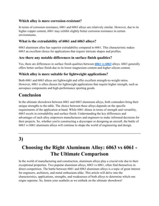 6063 vs 6061 | PDF