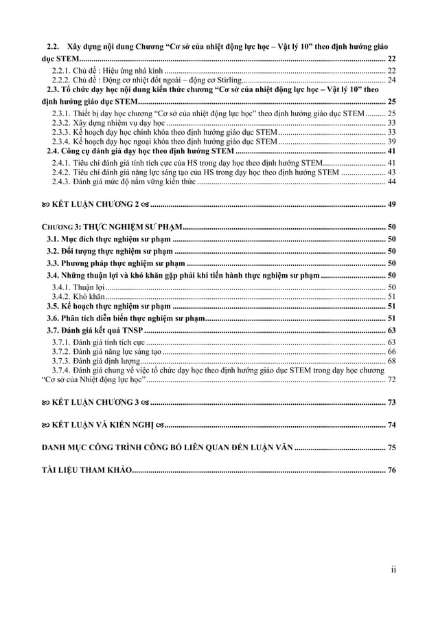 TỔ CHỨC DẠY HỌC MỘT SỐ KIẾN THỨC CHƯƠNG CƠ SỞ CỦA NHIỆT ĐỘNG LỰC HỌC -VẬT LÝ 10 THEO ĐỊNH HƯỚNG ...