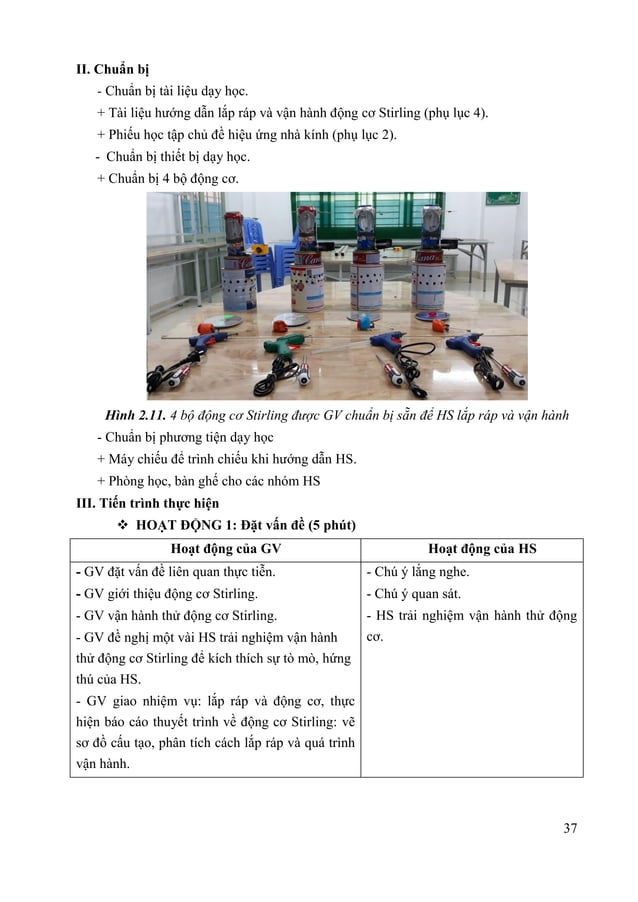 TỔ CHỨC DẠY HỌC MỘT SỐ KIẾN THỨC CHƯƠNG CƠ SỞ CỦA NHIỆT ĐỘNG LỰC HỌC -VẬT LÝ 10 THEO ĐỊNH HƯỚNG ...