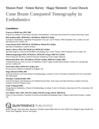 Cone Beam Computed Tomography in Endodontics 1º Edición Edition Shanon ...