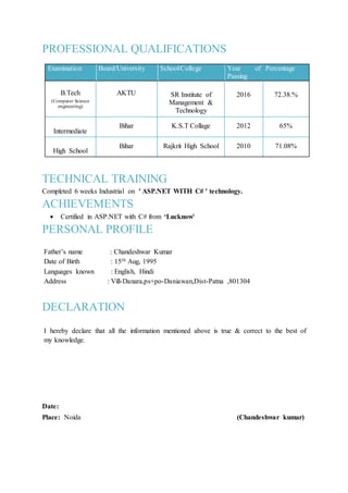 chandeshwar kuamr | DOCX