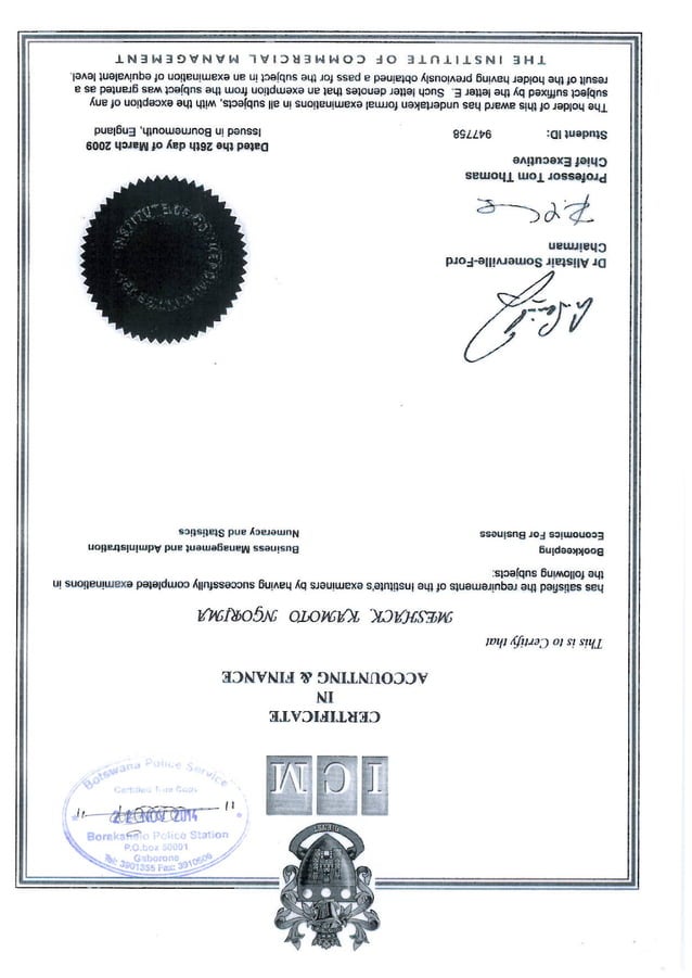 CERTIFICATE IN ACC & FINANCE | PDF | Business Accounting & Finance ...