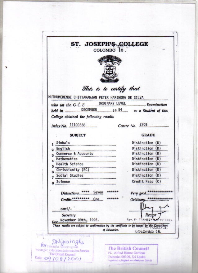 O-Level certificate | PDF