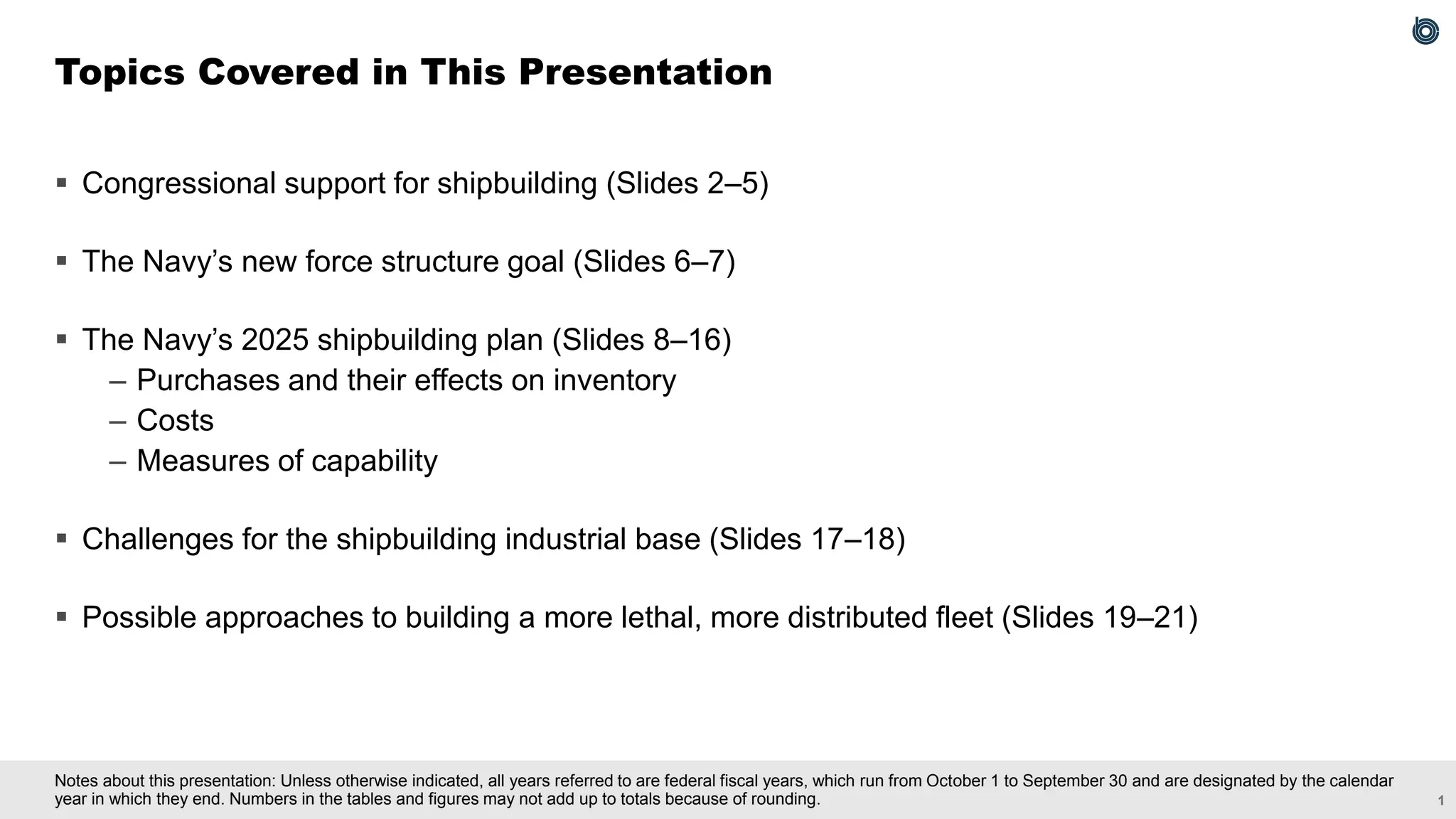 Perspectives on the Navy’s 2025 Shipbuilding Plan | PDF