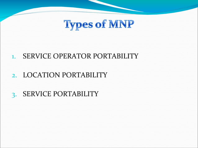 mobile-number-portability | PPT | Databases | Computer Software and Applications
