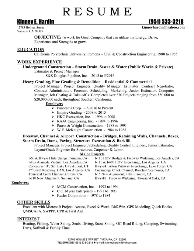 Kinney Resume Oct2016 | PDF
