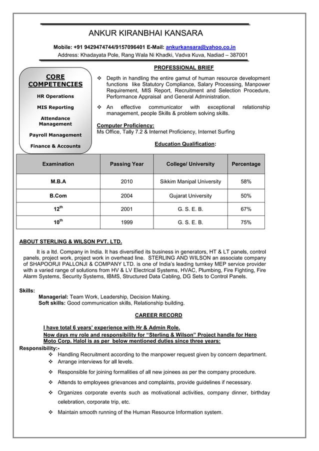 Ankur Resume | PDF