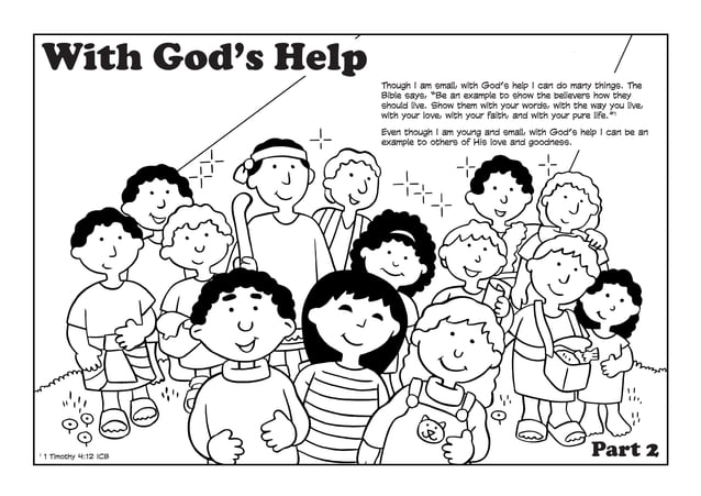 Coloring Book: With God’s Help, Part 2 | PPT