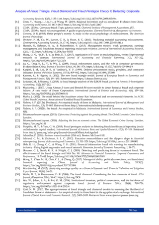 Analysis of Fraud Triangle, Fraud Diamond and Fraud Pentagon Theory to ...