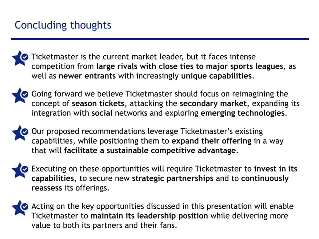 First Pitch Case Competition - McGill Submission | PPT