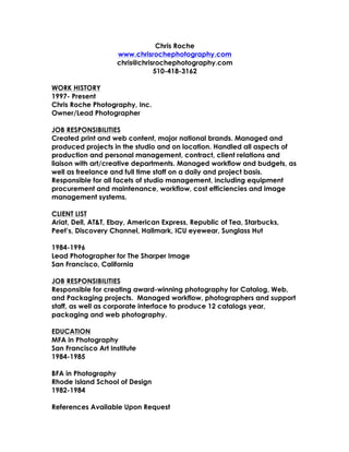 Chris Roche Resume | PDF