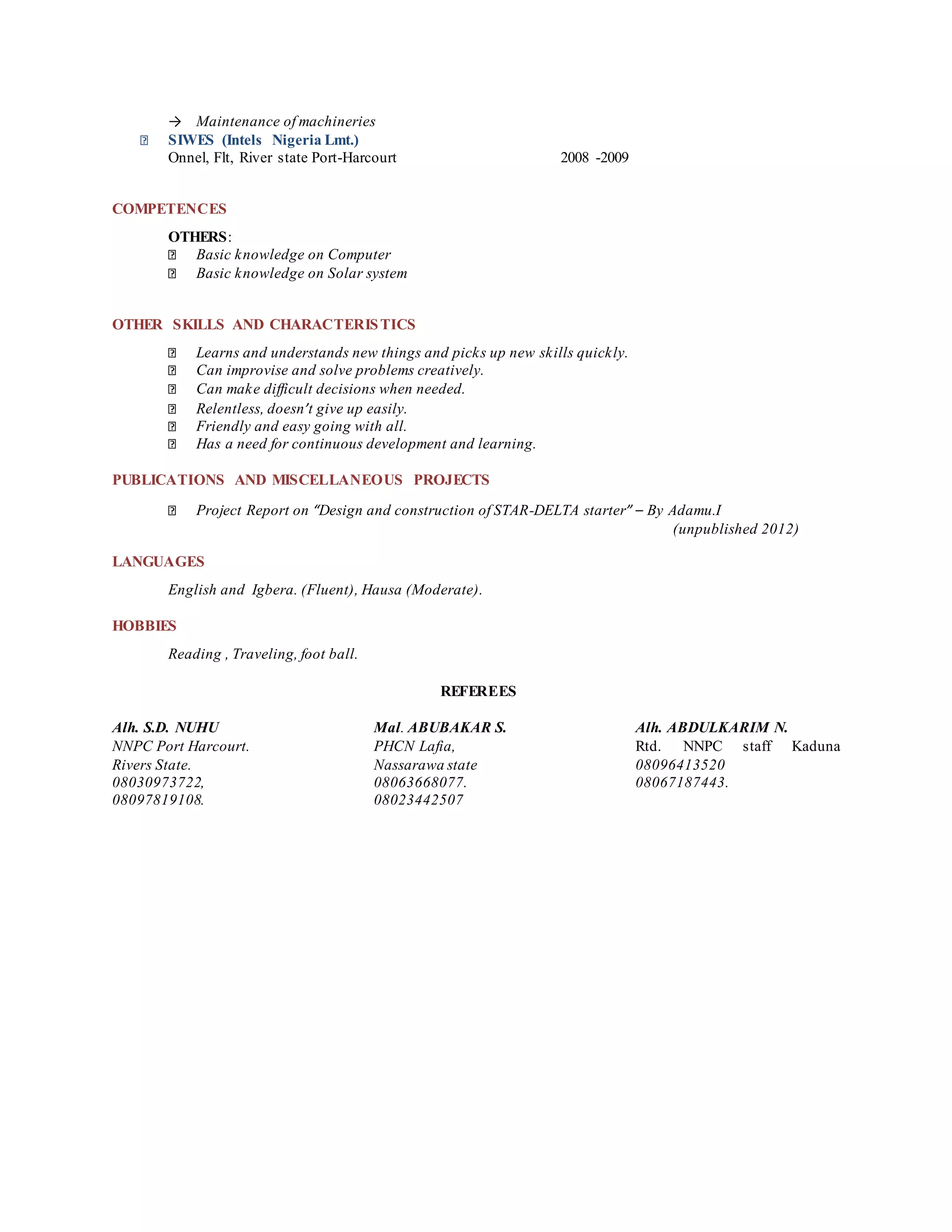 IBRAHIM RESUME | DOCX