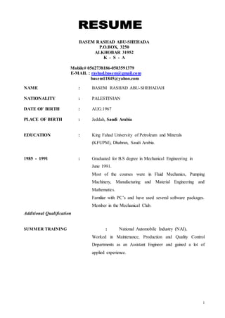 Basem Rashad CV 2 | PDF