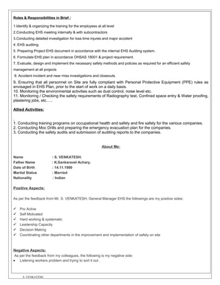 EHS AGM Profile- SV (1) (1) (1) | DOC