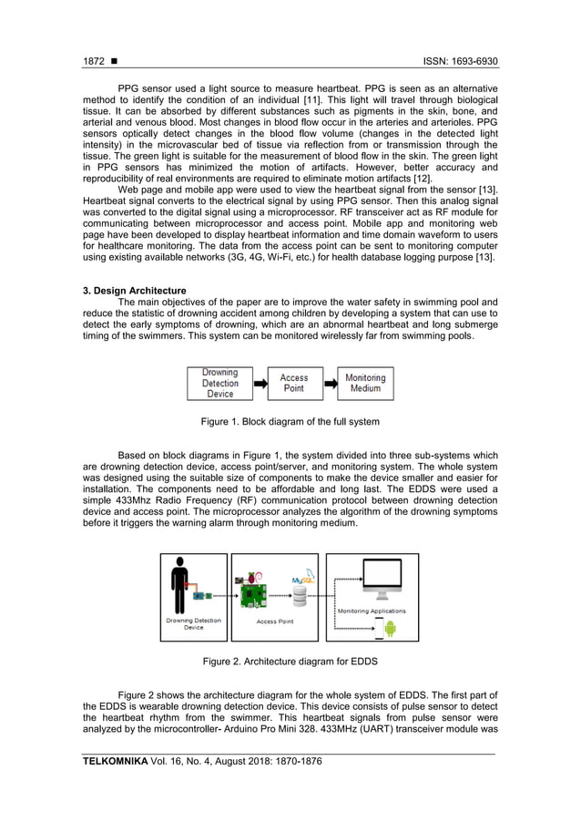 An Early Drowning Detection System for Internet of Things (IoT) Applications | PDF