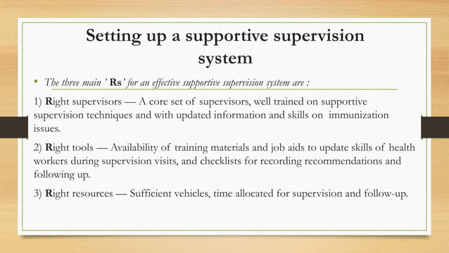 Supportive supervision | PPTX