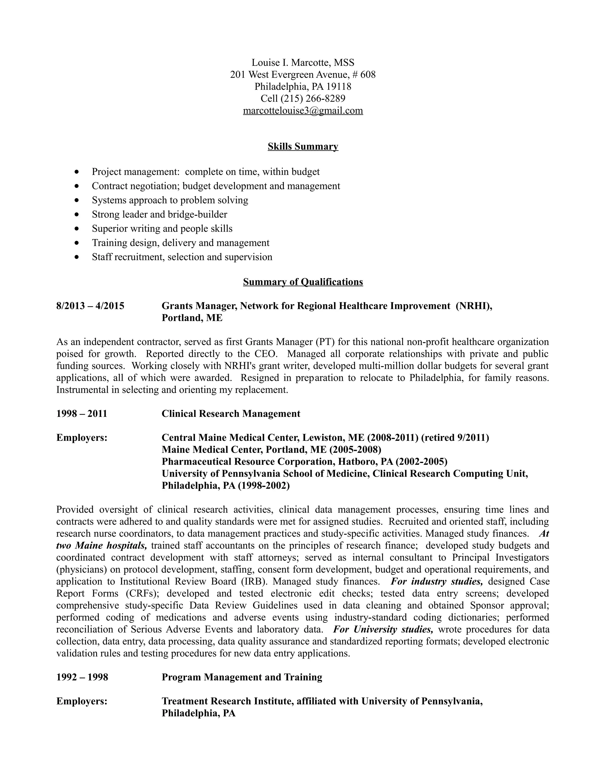 Resume_2016_2pp | PDF