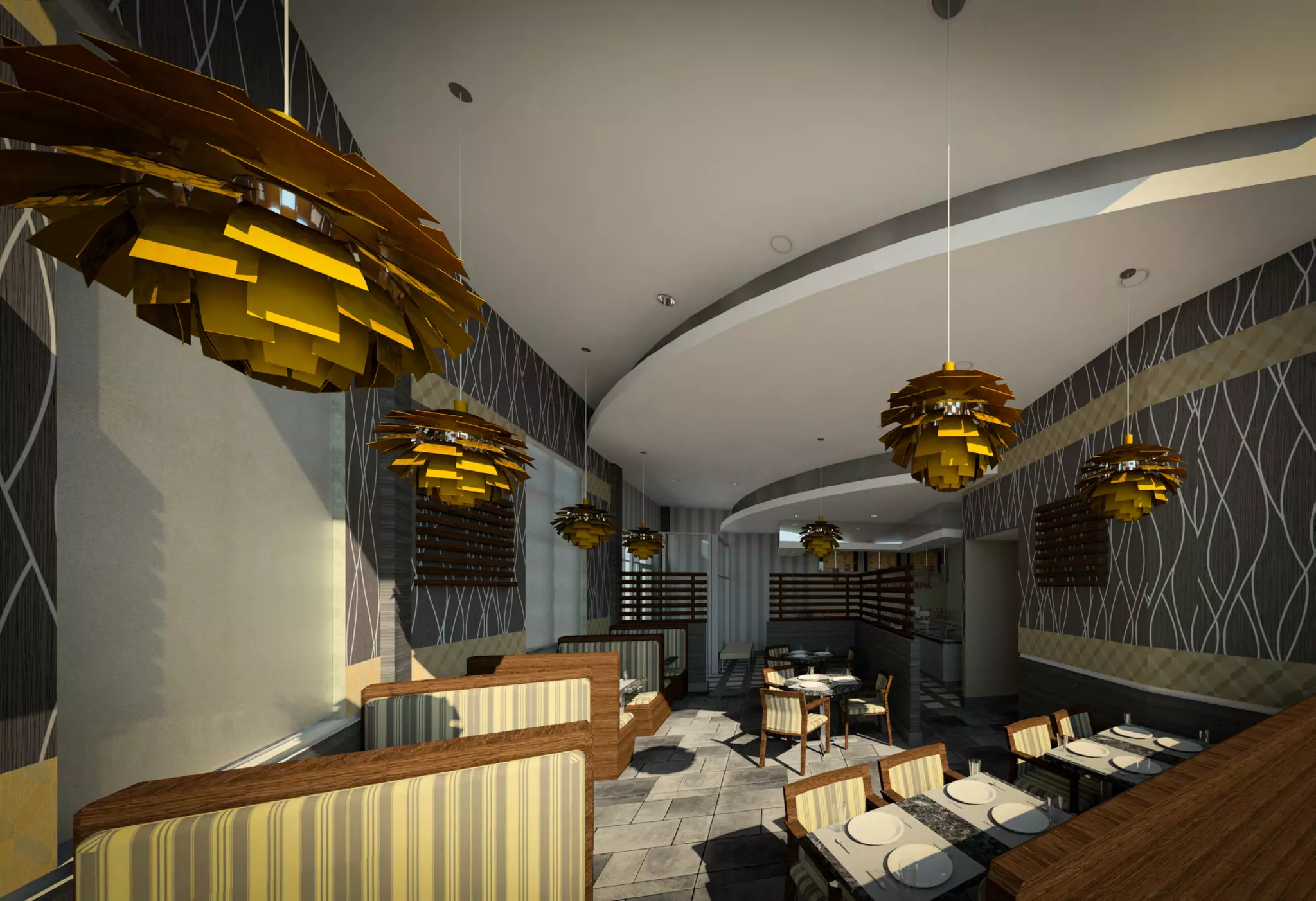 Interior Design - Restaurant Renderings | PPT