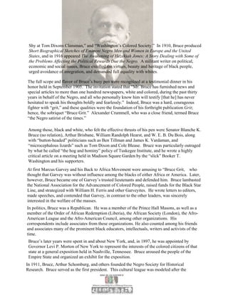 John Edward Bruce, 1856-1924-A Brief Biography | PDF