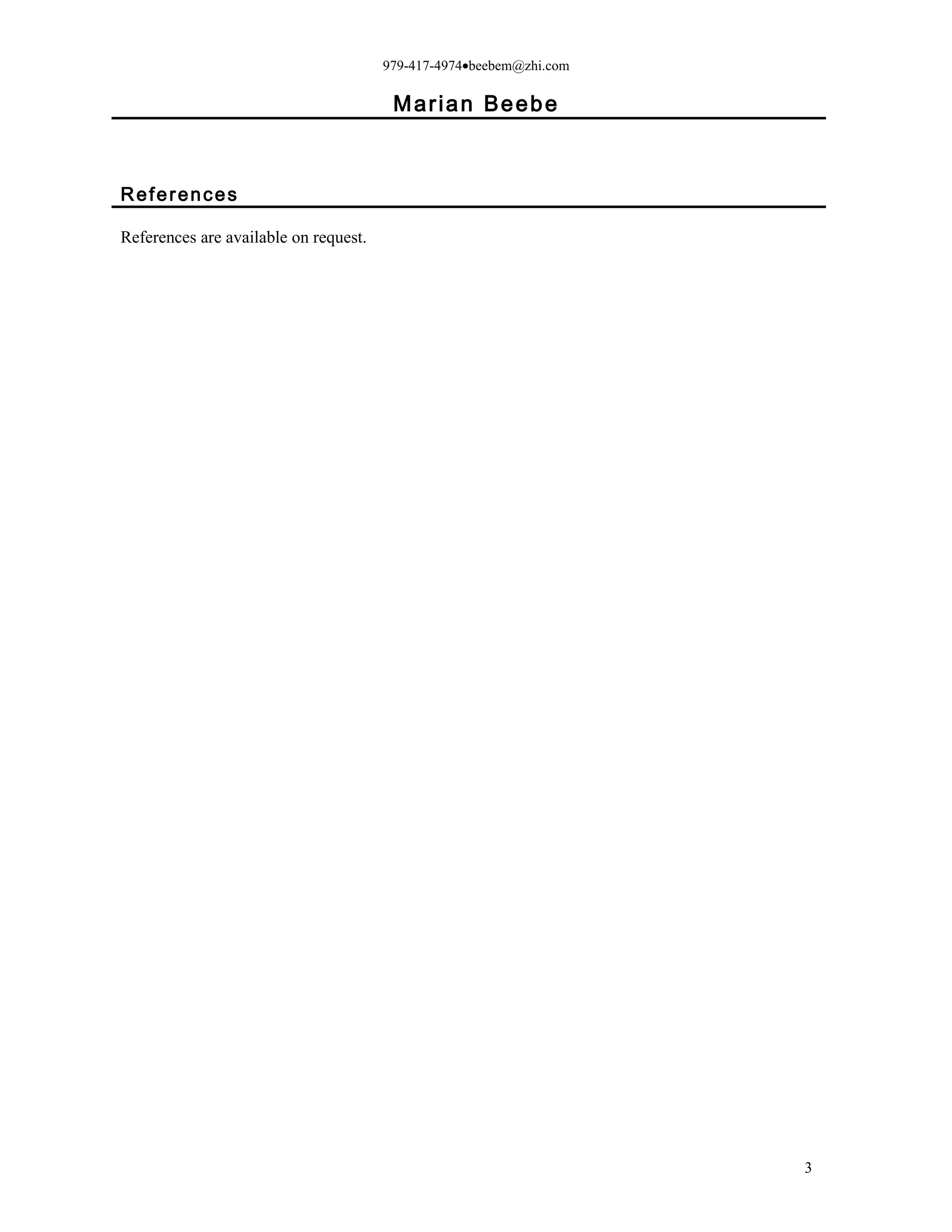 Marian Resume | PDF | Free Download