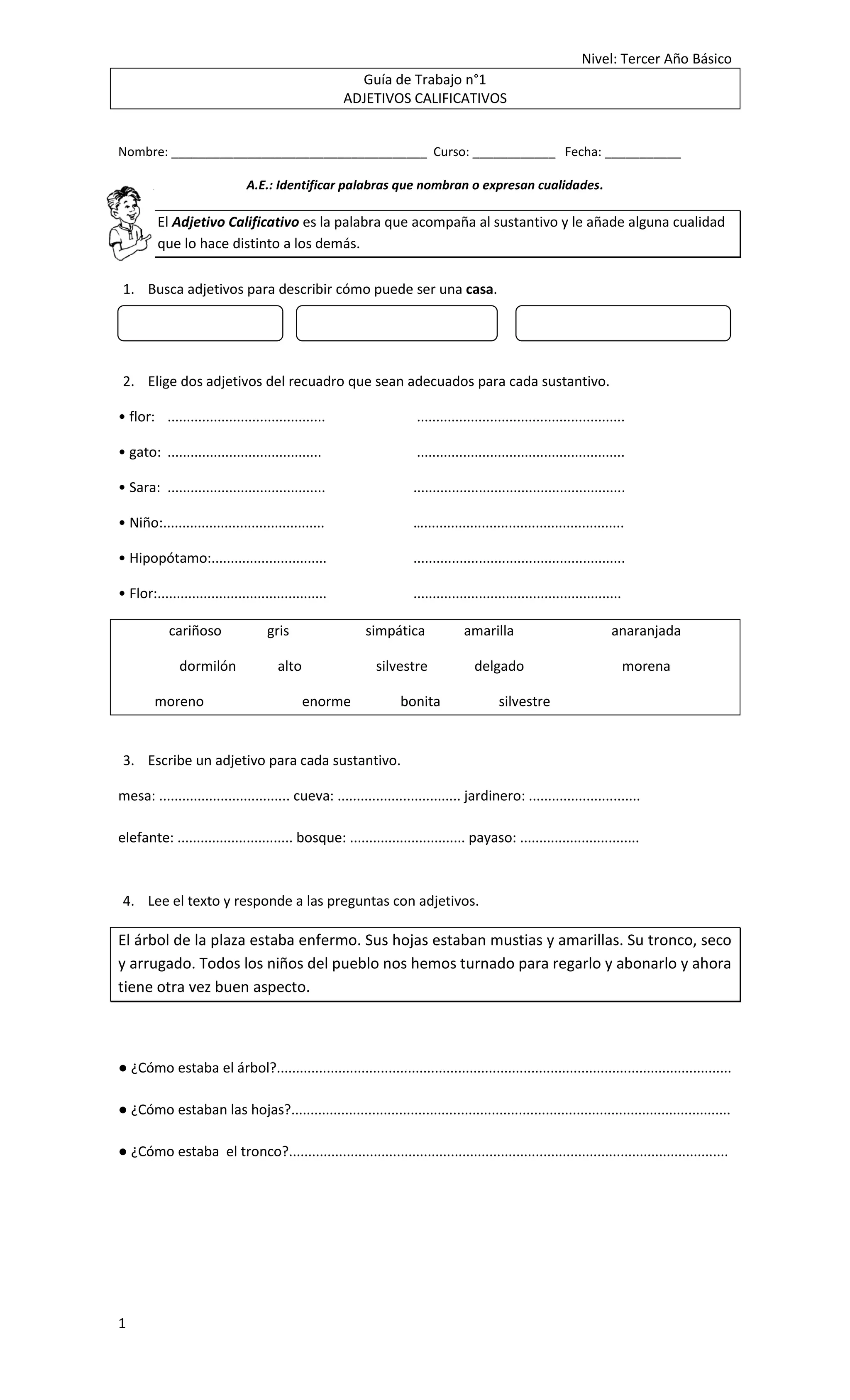 60988486 adjetivos-calificativo | PDF