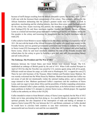 A Paul Cuffe Biography | PDF