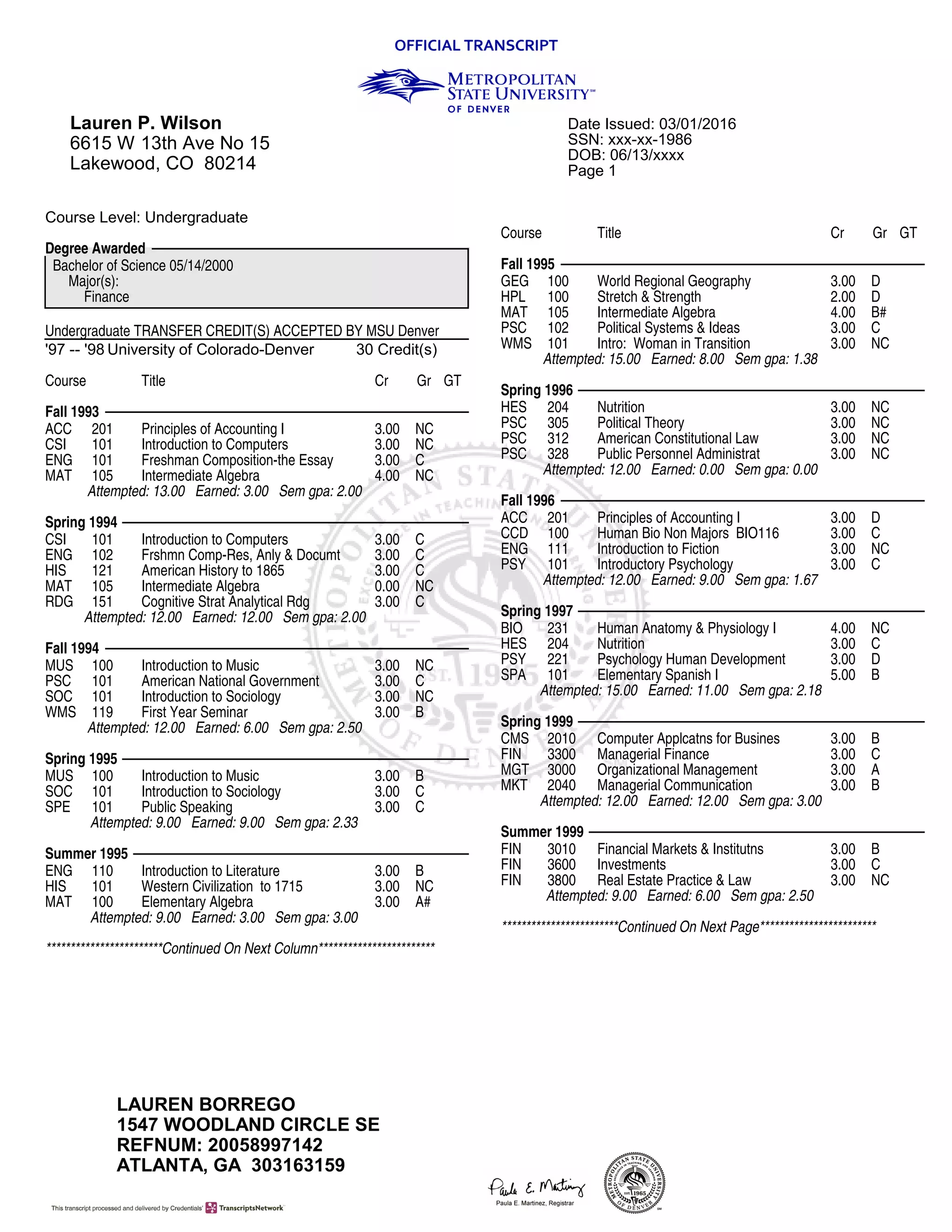 Metro transcript | PDF