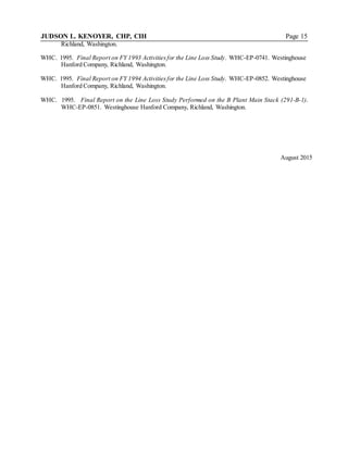 Resume Judson Kenoyer 081915 - Independent Contractor | DOCX | Medical ...