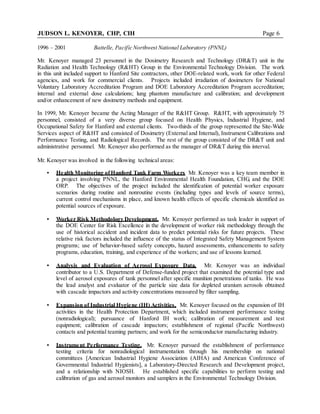 Resume Judson Kenoyer 081915 - Independent Contractor | DOCX | Medical ...