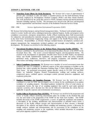 Resume Judson Kenoyer 081915 - Independent Contractor | DOCX | Medical ...