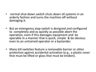 EMERGENCY STOP SYSTEM | PPTX