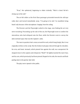 Short Story Final Draft | DOCX | Theater Venues | Attractions