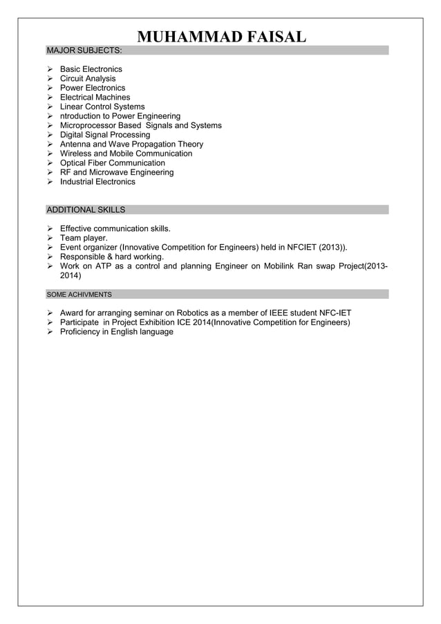 Muhammad Faisal | PDF