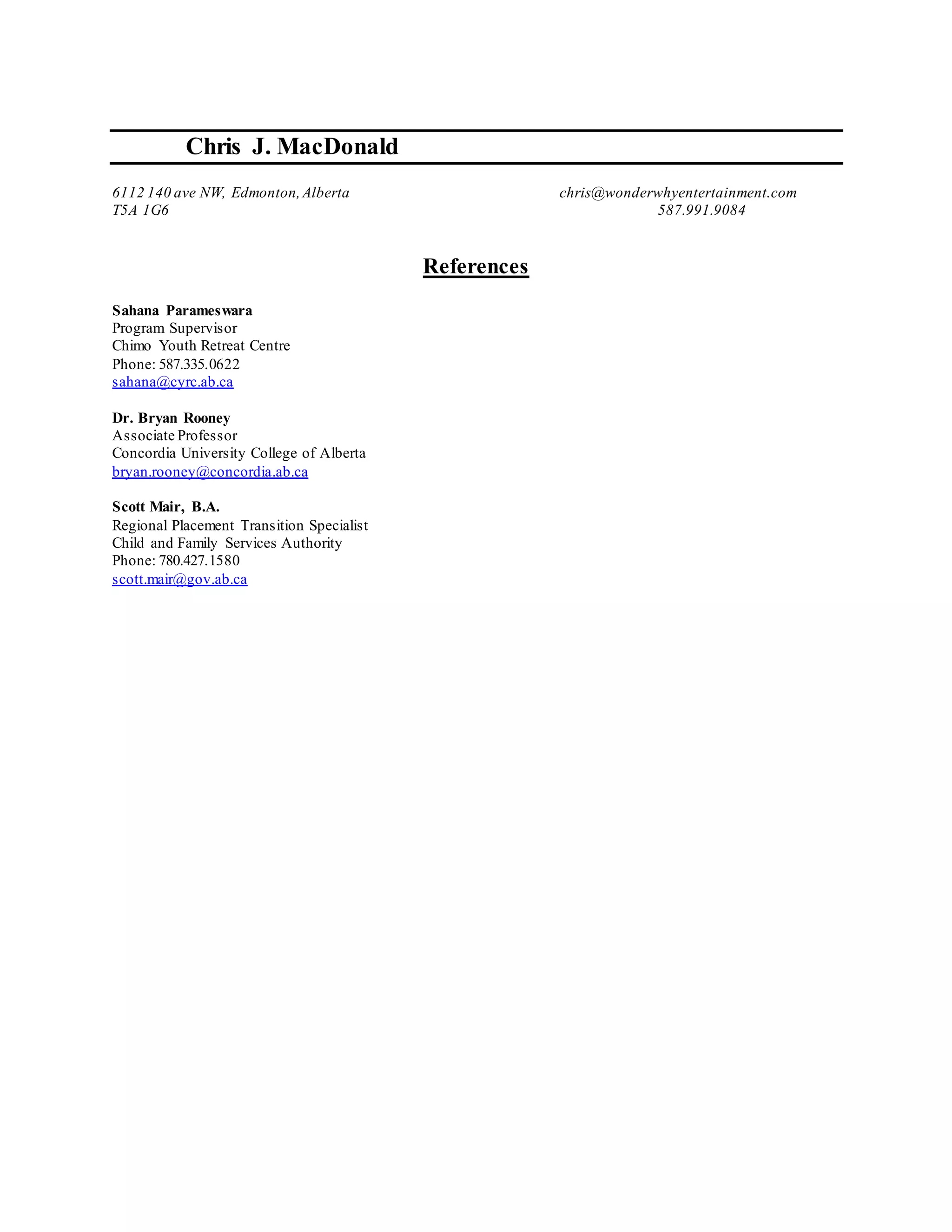 Generic Resume | DOCX