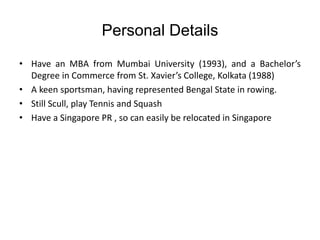 Anoop Sethi CV | PPTX