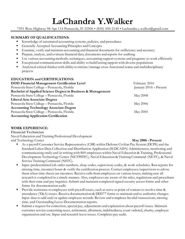 LW_Resume | DOCX | Credit Cards | Personal Debt