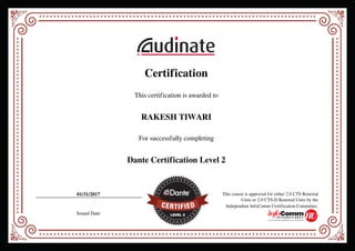 certification-Dante-Level-2-Part-B | PDF