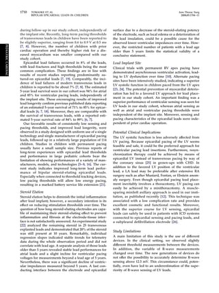 epicardial pacing in children 12 years | PDF