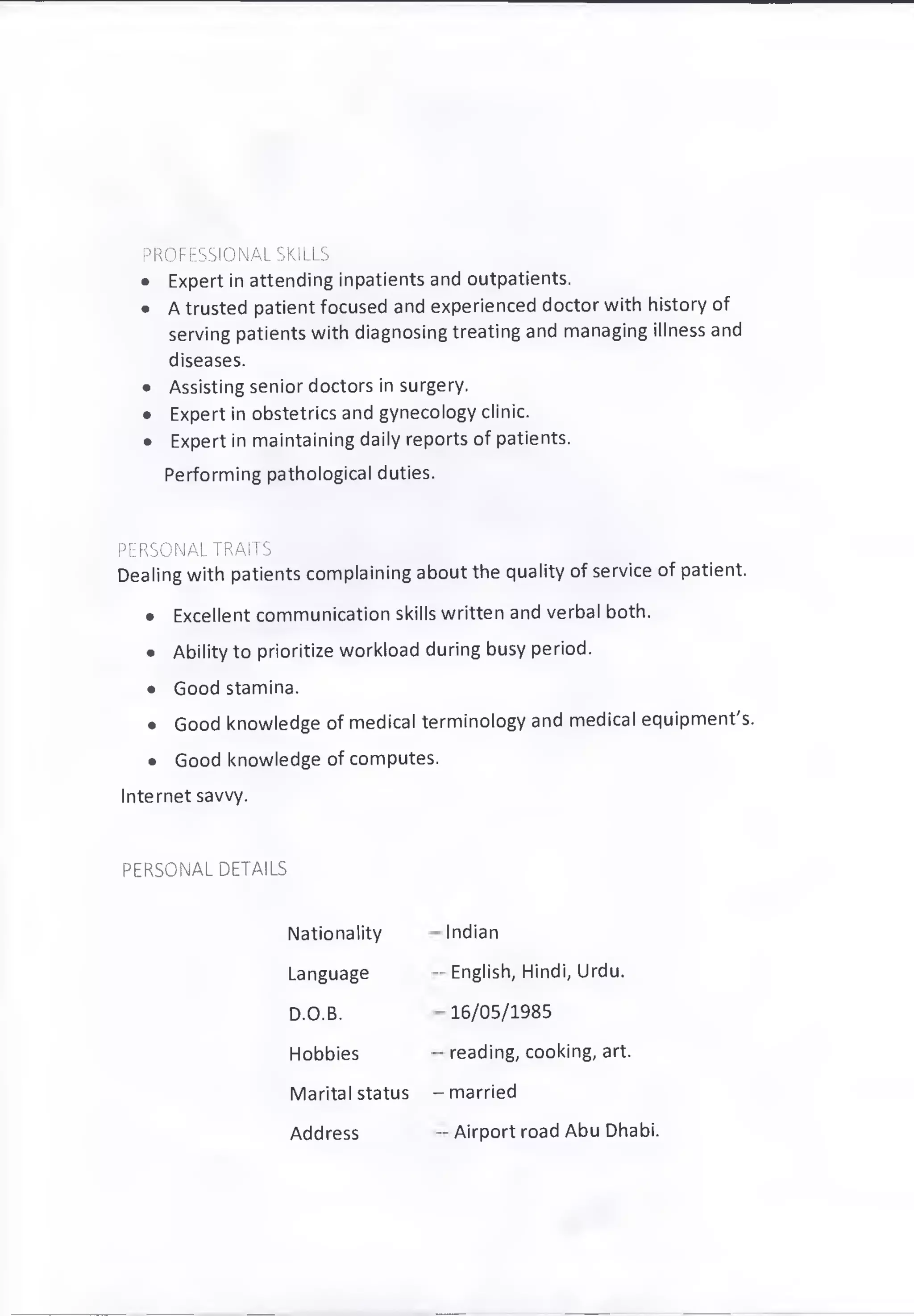 dr beenish fatima cv | PDF