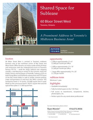 60 bloor street_west_-_flyer | PDF | Office Property | Real Estate