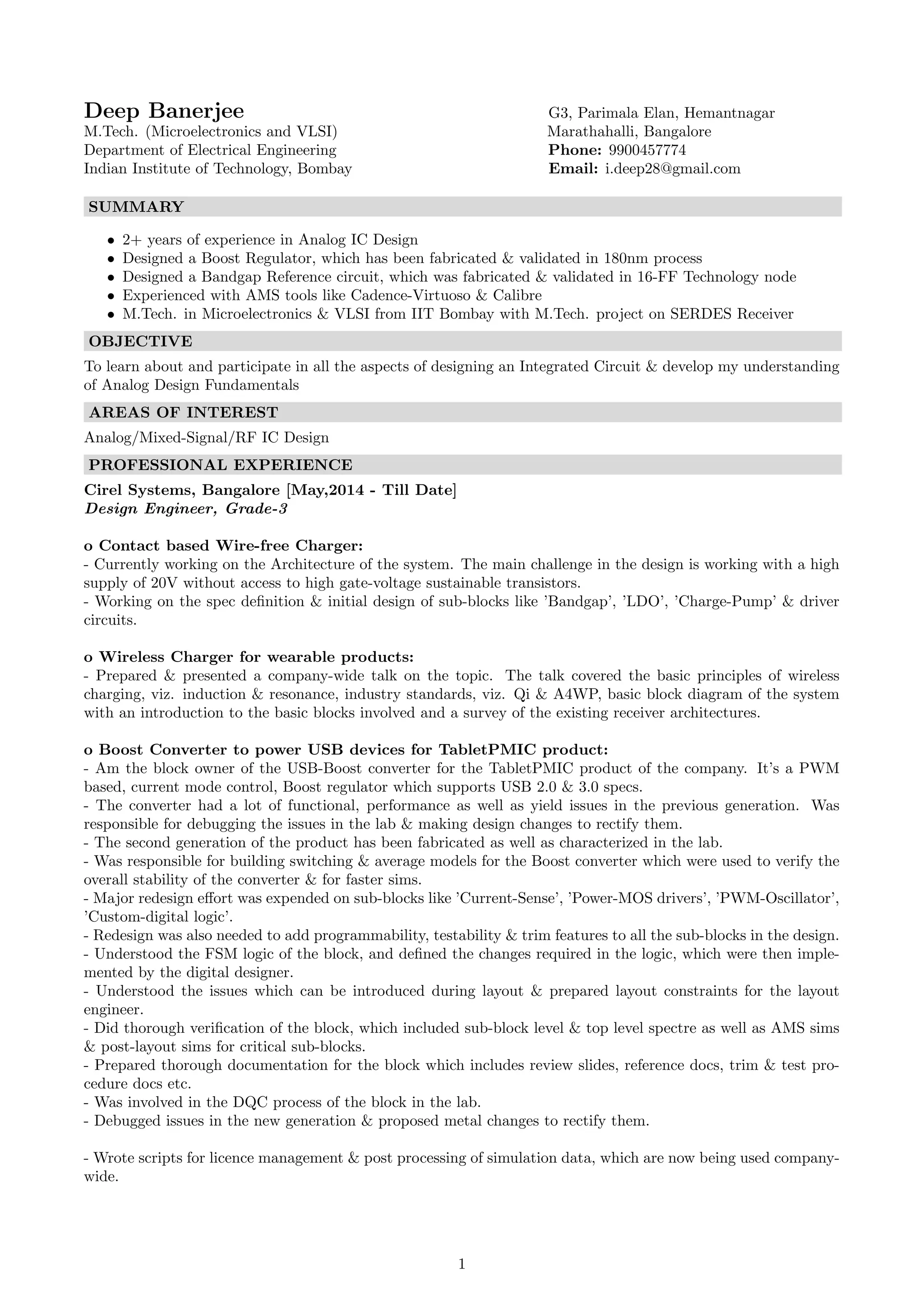 Deep_resume | PDF | Computing | Technology & Computing
