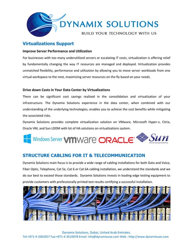 Dynamix Solutions Profile | PDF