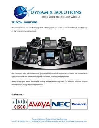 Dynamix Solutions Profile | PDF