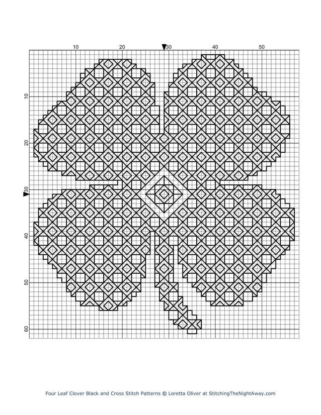 Four-Leaf-Clover-Free-Cross-Stitch-Patterns | PDF