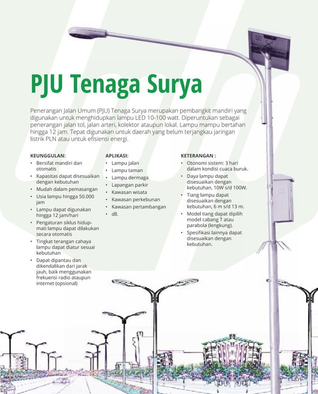 Katalog Penerangan Jalan Umum | PJU | PJUTS | PDF