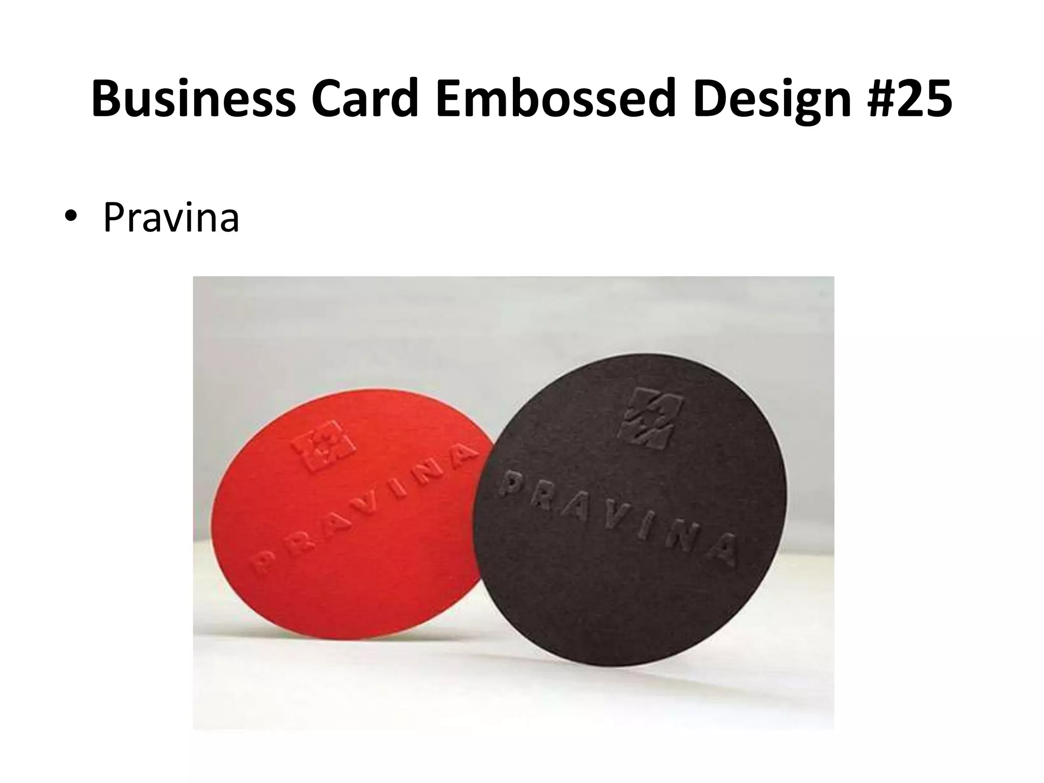 60 contoh desain kartu nama dengan cetak emboss | PPTX | Arts and ...